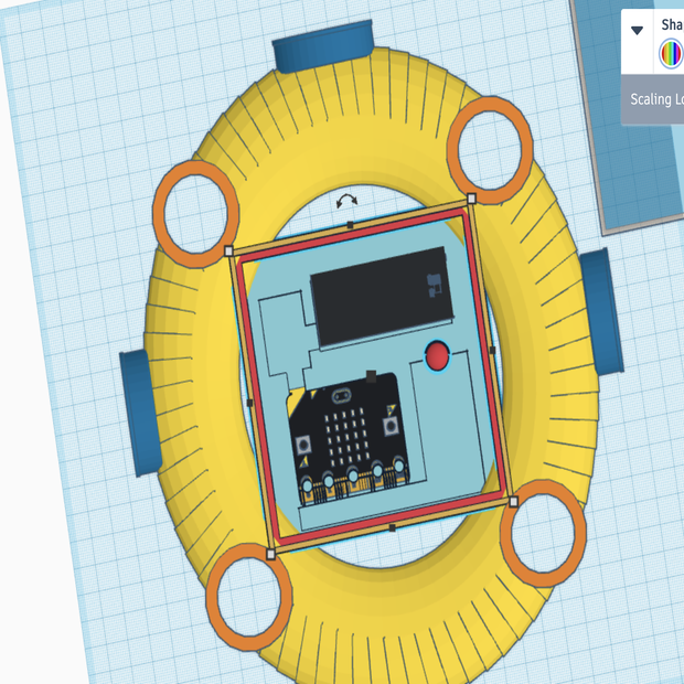 Microbit Flood Warning Device Tinkercad