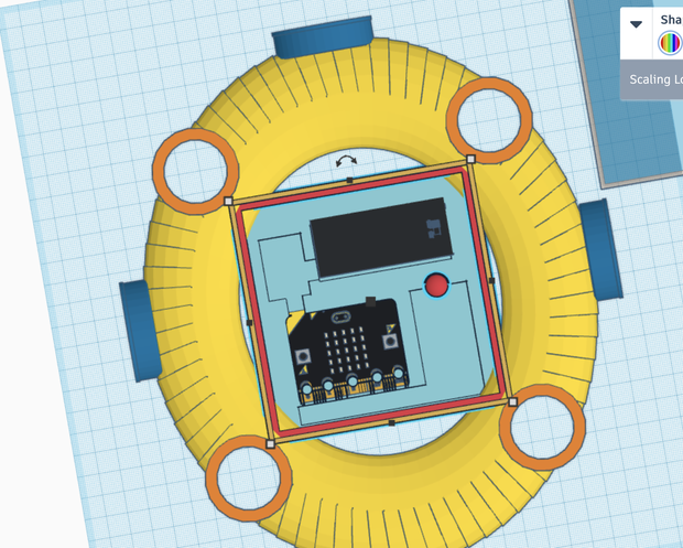 Microbit Flood Warning Device Tinkercad