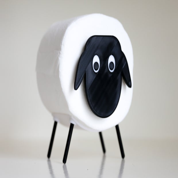 Toilet Paper Sheep - Tinkercad
