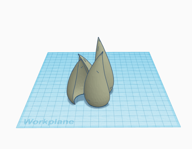 Flame Ornament (from a Water Droplet) - Tinkercad