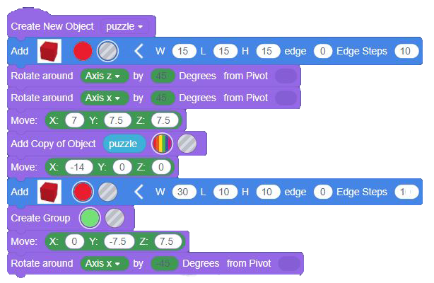 Same Six Piece Puzzle Tinkercad