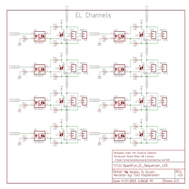EL Wire Neon Nixie Style Clock - Tinkercad