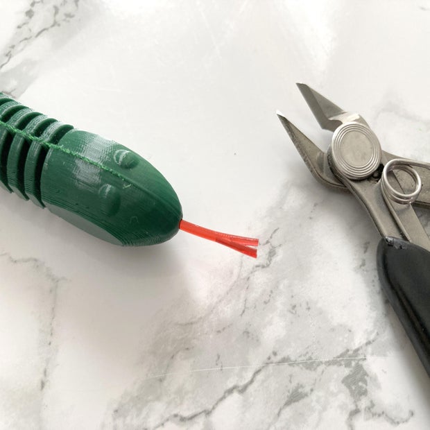 3D Printed Flexi Snake - Tinkercad