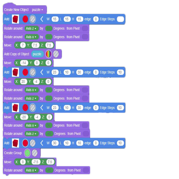 Same Six Piece Puzzle - Tinkercad