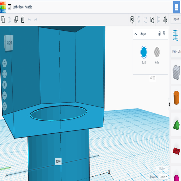 Lever Holder for Any Machine or Handle for Any Component - Tinkercad