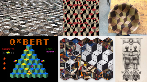 Tumbling Blocks Quilt Algebra - Tinkercad