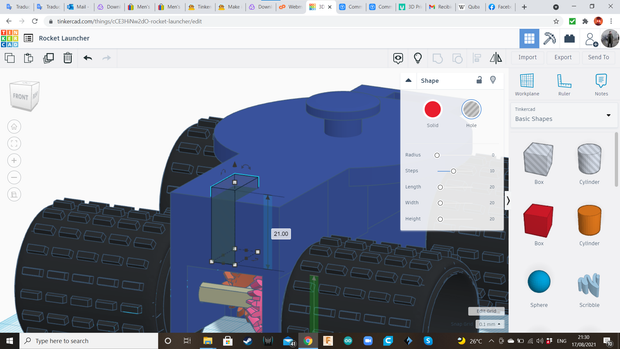 Tinkercad Robotics for School: Rocket Launching Mini-bot - Tinkercad