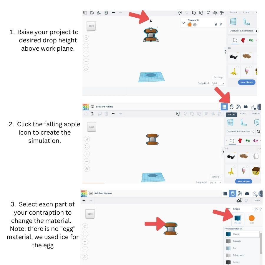 Land an Egg on Mars! Design and Print a Landing Seat for an Egg Drop ...