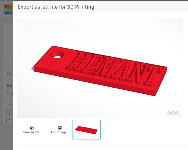 The Project Is Making Key Chain of the Students Name Using Tinkercad ...