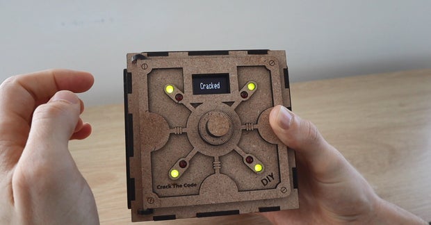 Crack The Code Game Arduino Based Puzzle Box Tinkercad