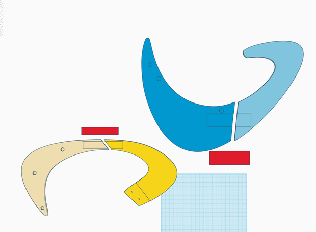 3D Printed Futuristic Space Age Wall Clock - Tinkercad