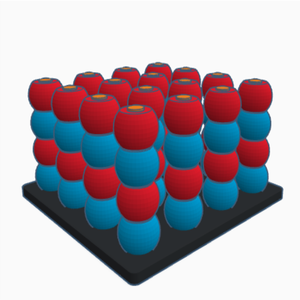 Connect 4 in 3d - Tinkercad