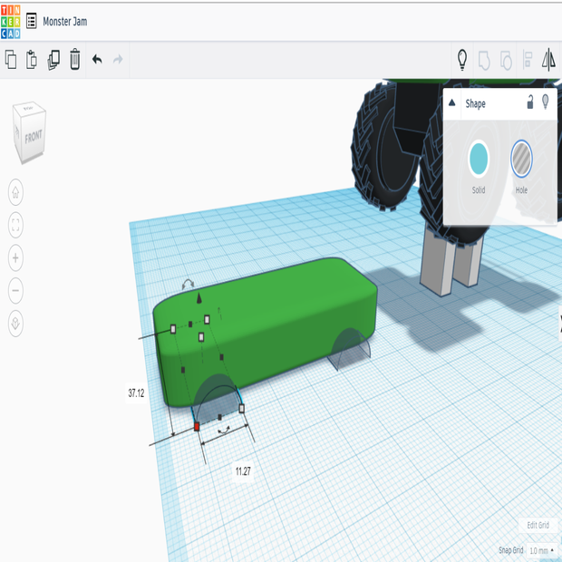 Tea Bag Holder (Panda, Bunny and Monster Truck) - Tinkercad