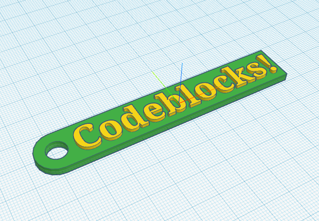 Tinkercad Codeblocks Resizing Nametag Tinkercad