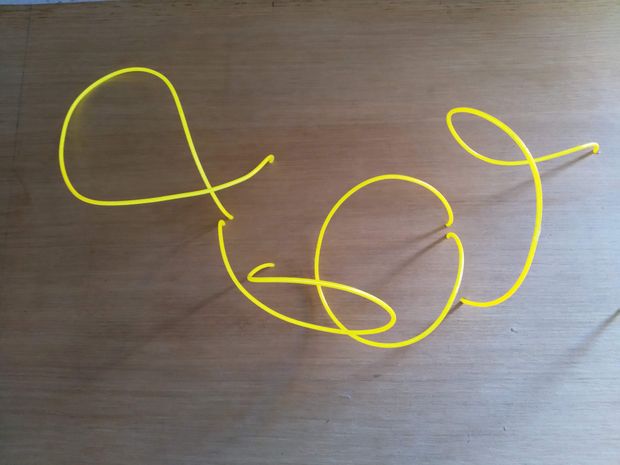EL Wire Neon Nixie Style Clock - Tinkercad