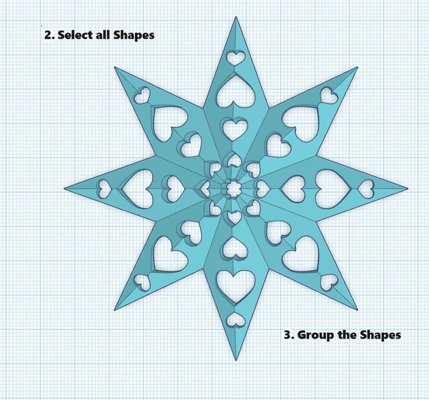 Creating a Snowflake Using Tinkercad - Tinkercad