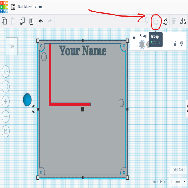 Moving Ball Maze - Tinkercad Student Project - Tinkercad