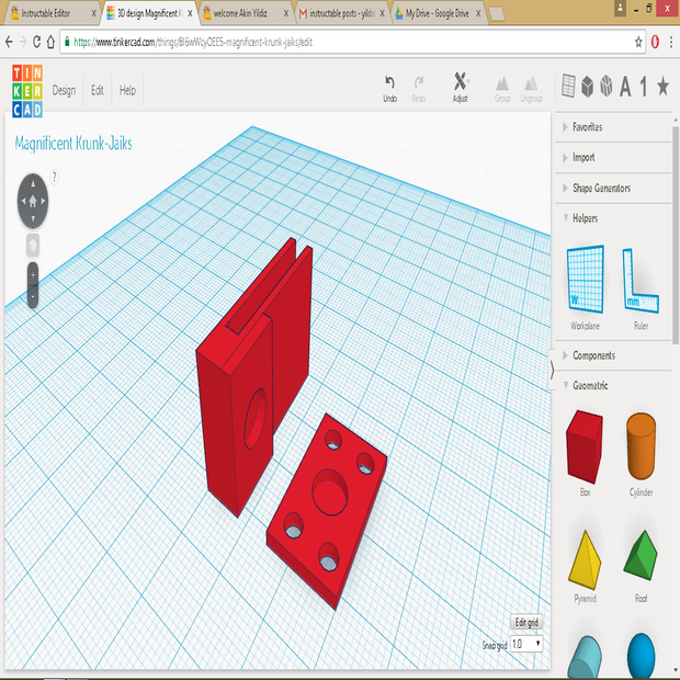 Magnetic Pumpkin Pendant - Tinkercad