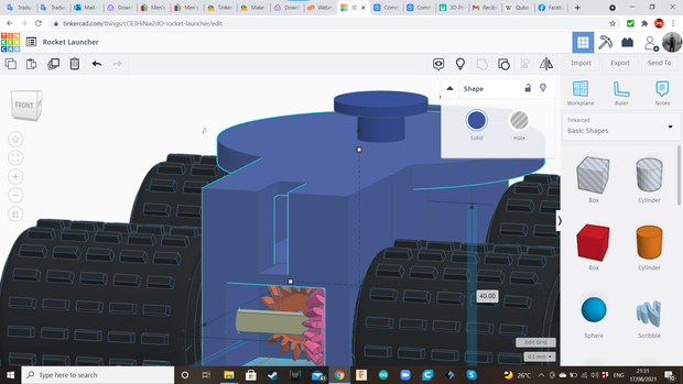 Tinkercad Robotics for School: Rocket Launching Mini-bot - Tinkercad