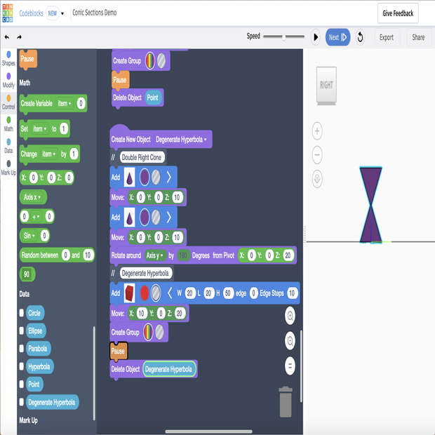 Learn About Conic Sections Using Tinkercad Codeblocks!! - Tinkercad