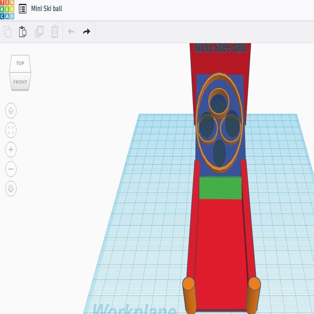 Mini Skee-Ball - Tinkercad