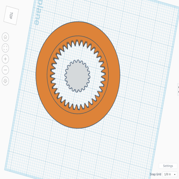 3D Printed Spirograph - Tinkercad