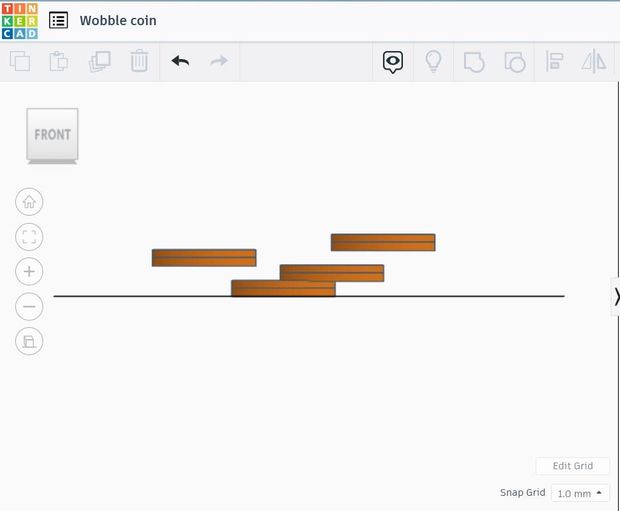 Wobble Coin Using Tinkercad for 3D Printing - Tinkercad