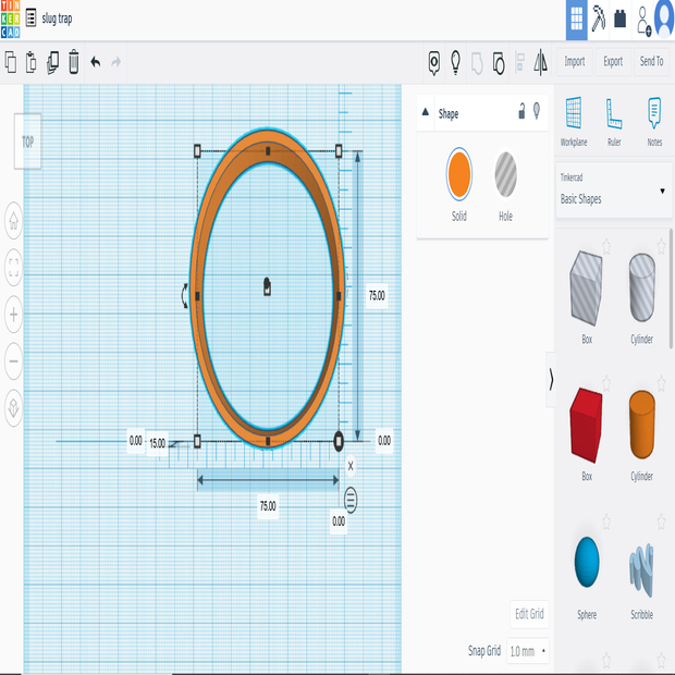 Mushroom Snail and Slug Trap - Tinkercad