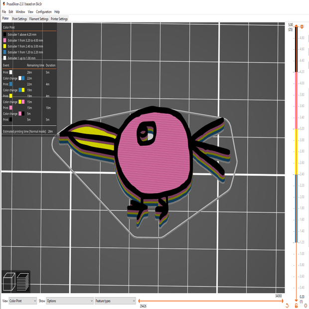 Birdy Family 3D Art Project - Tinkercad