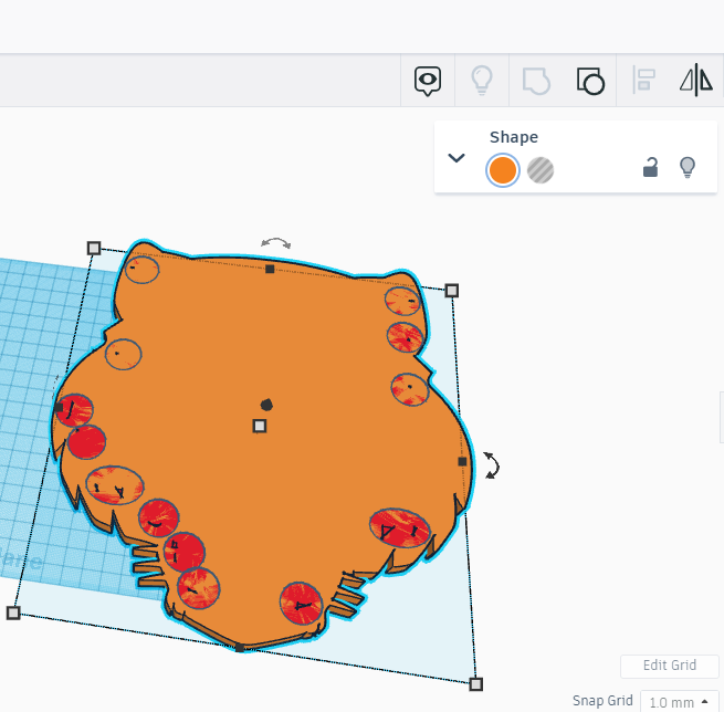 Multi Colored Sign Based Off of a Clip Art Image or Logo | Tinkercad