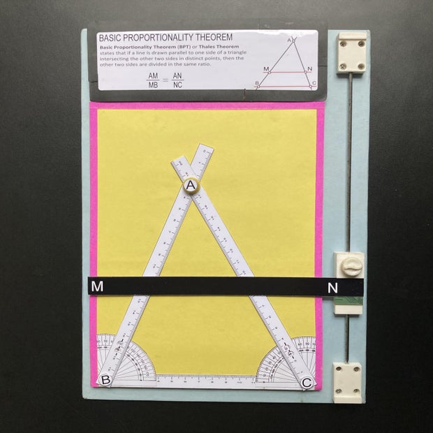 Basic Proportionality Theorem Thales Theorem Tinkercad 