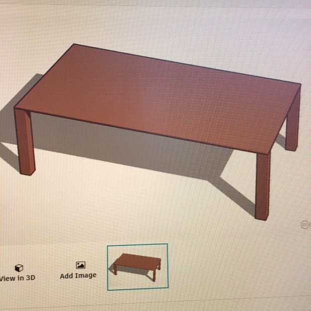 Tinkercad Prop Table Project - Tinkercad