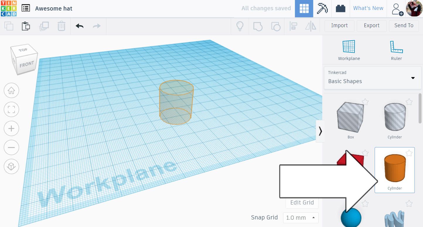 Magnetic Hat Decals - Tinkercad
