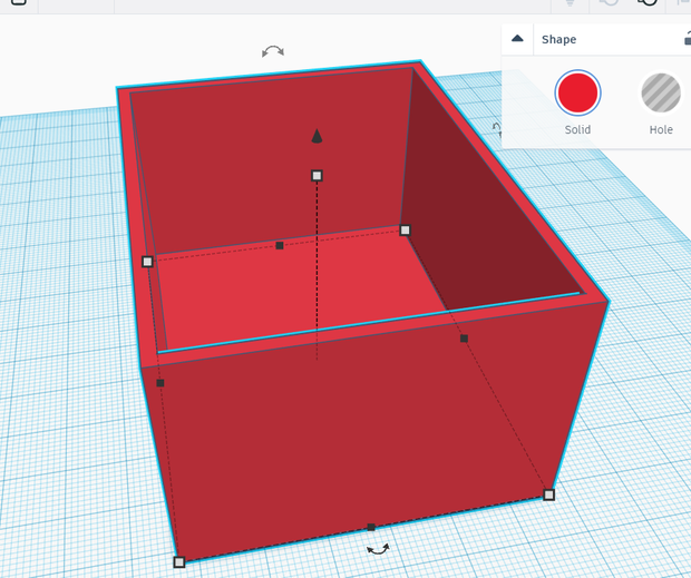 Small Magnetic Storage Box/tray - Tinkercad