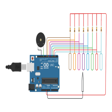 Kids Piano With Tinkercad & Block Code - Tinkercad