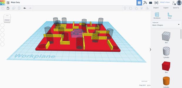 Labyrinth Maze - Tinkercad