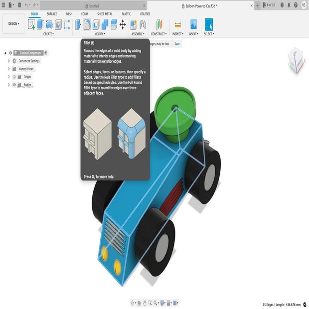 Add a Fillet to Your Design in Fusion 360 - Tinkercad