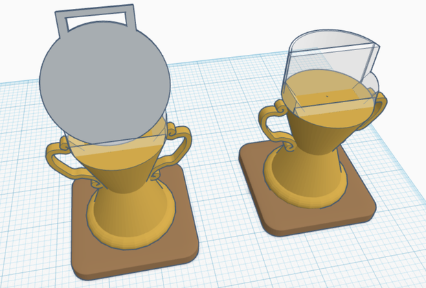 Trophy Stand for Hanging Medals - Tinkercad