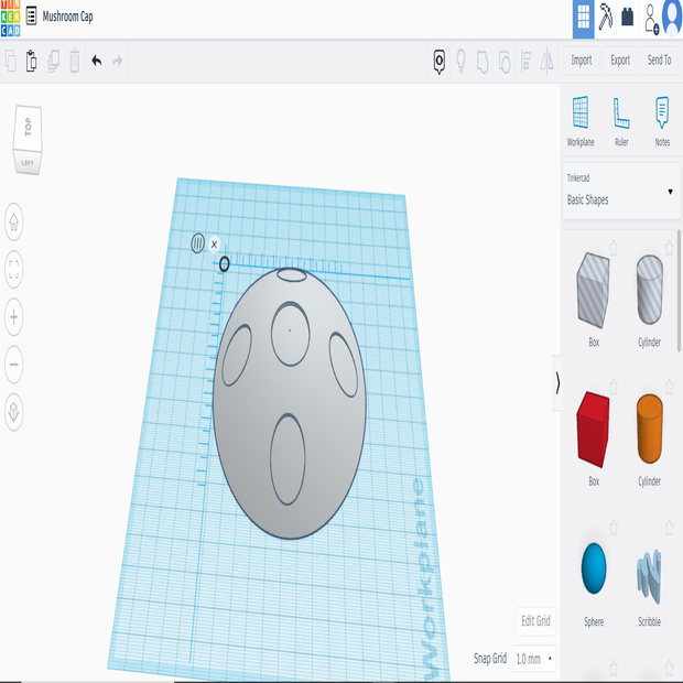 Mushroom Snail and Slug Trap - Tinkercad
