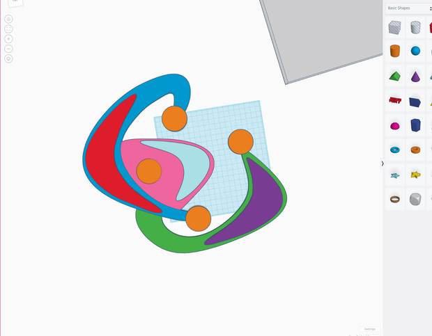 3D Printed Futuristic Space Age Wall Clock - Tinkercad