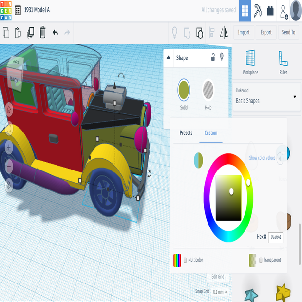 How to Make a Model a and Scene Using Tinkercad - Tinkercad