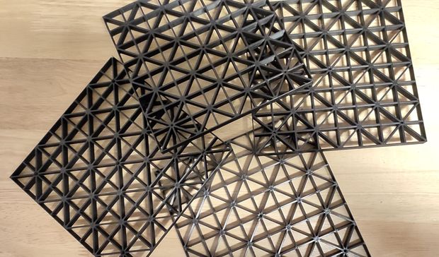 Tetrakis Square Tiling With WS2812 LEDs - Tinkercad