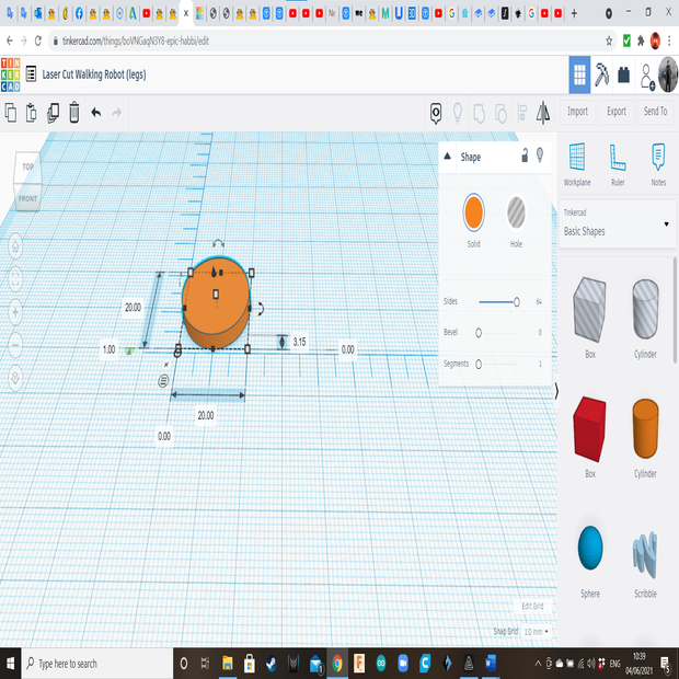 Tinkercad Robotics for School: Laser-cut Walking Machine! - Tinkercad
