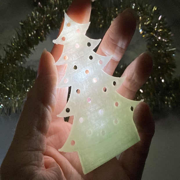 Christmas Tree LED Holder - Tinkercad