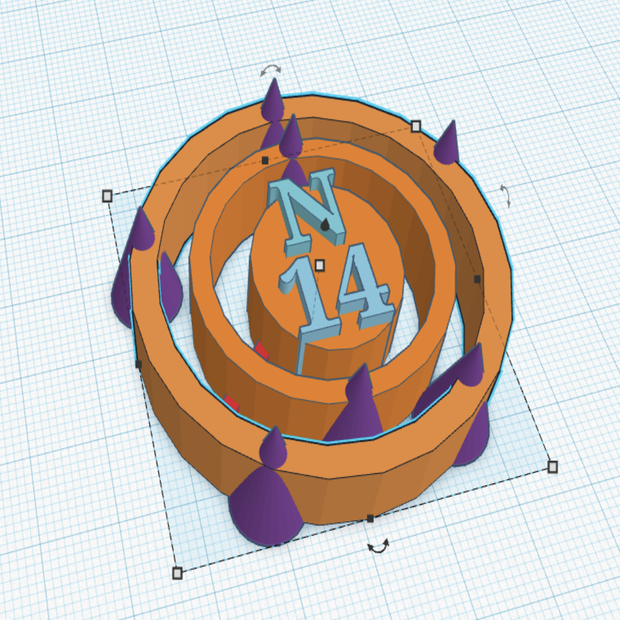 3D Printed Atomic Models - Tinkercad