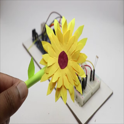 How to Make Sun Tracking Sunflower Robot Using Arduino - Tinkercad