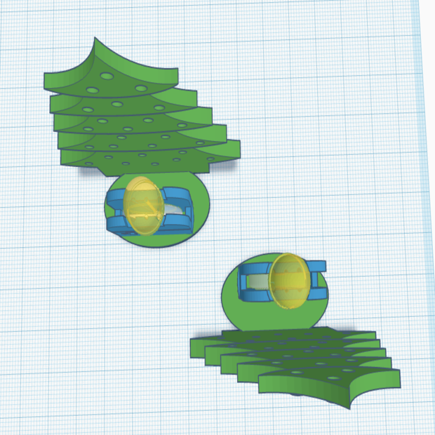 Christmas Tree LED Holder - Tinkercad