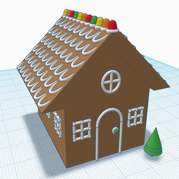 Gingerbread House - Tinkercad