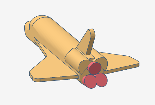 Tinkercad Space Shuttle - Tinkercad