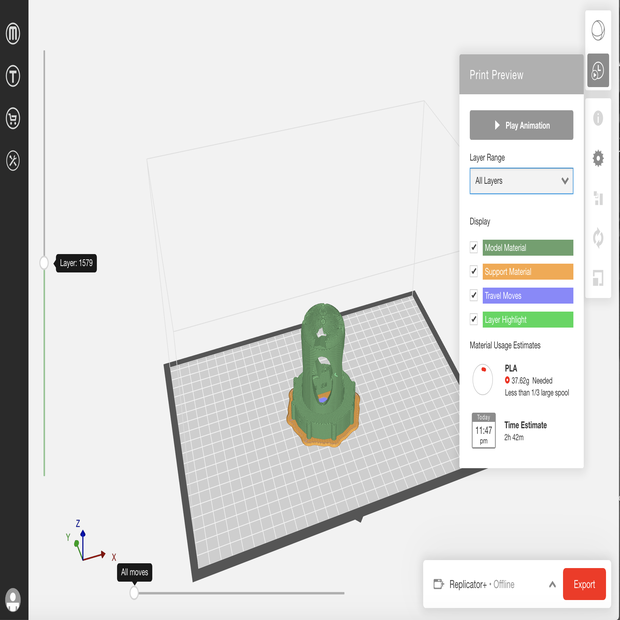Arduino Night Lamp - Tinkercad